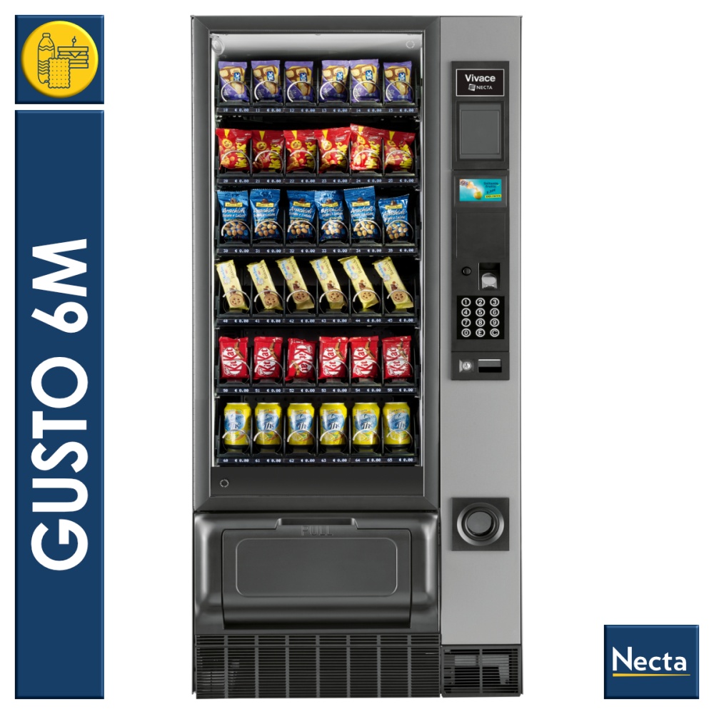 Necta Gusto 6M Vending Machine Range | UK Snack Machines